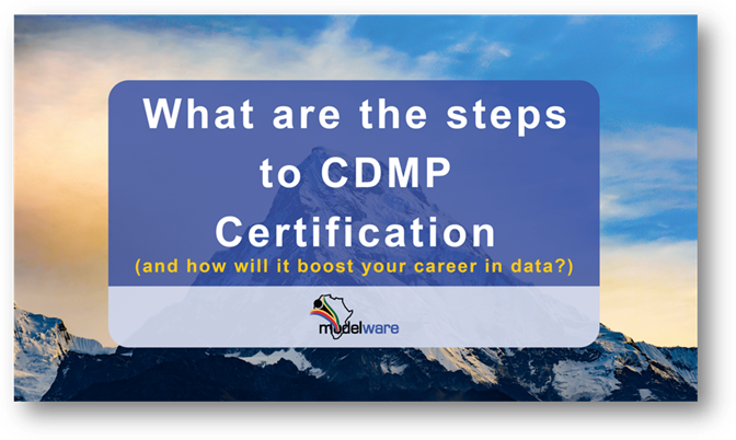 What are the steps to CDMP Certification? | Modelware Systems